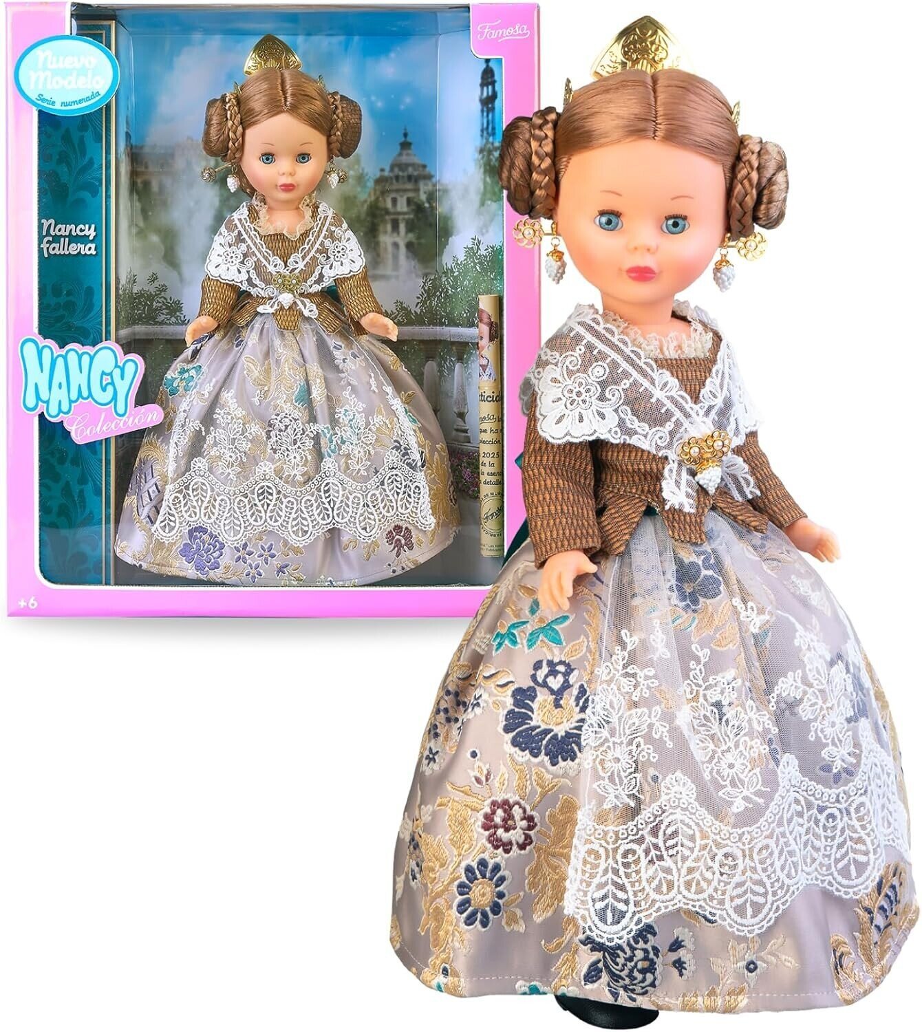 Nancy Colección Fallera Edición 2025, Muñeca de 42 cm, | Yaskids